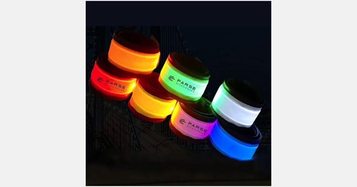 Custom Printed LED Light Up Slap Bracelet with your logo ...