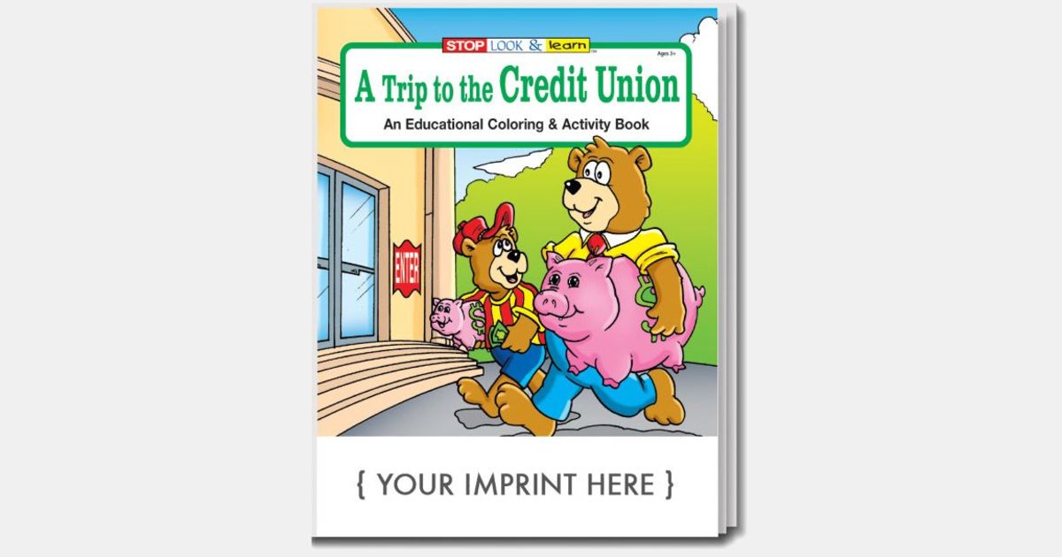 A Trip To The Credit Union Coloring And Activity Book USA Made with ...