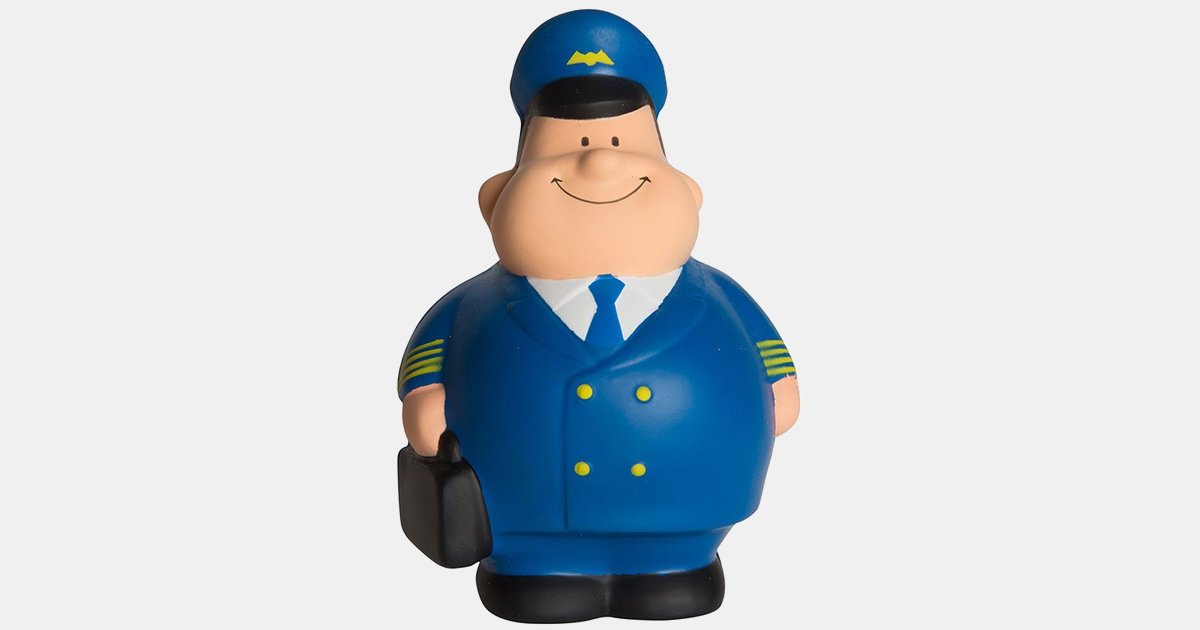 Custom Airline Pilot Bert Stress Reliever with your logo ...