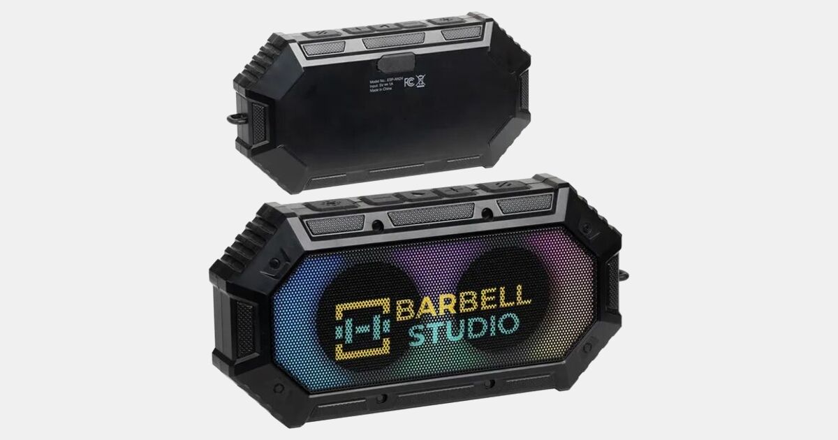 Custom Printed Anthem Light-Up IPX6 Waterproof Wireless Speaker with ...