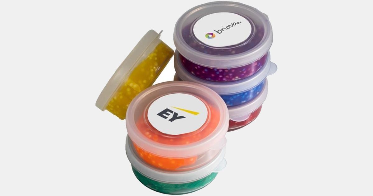 Custom Printed Aroma Putty with your logo | MiniThrowBalls.com