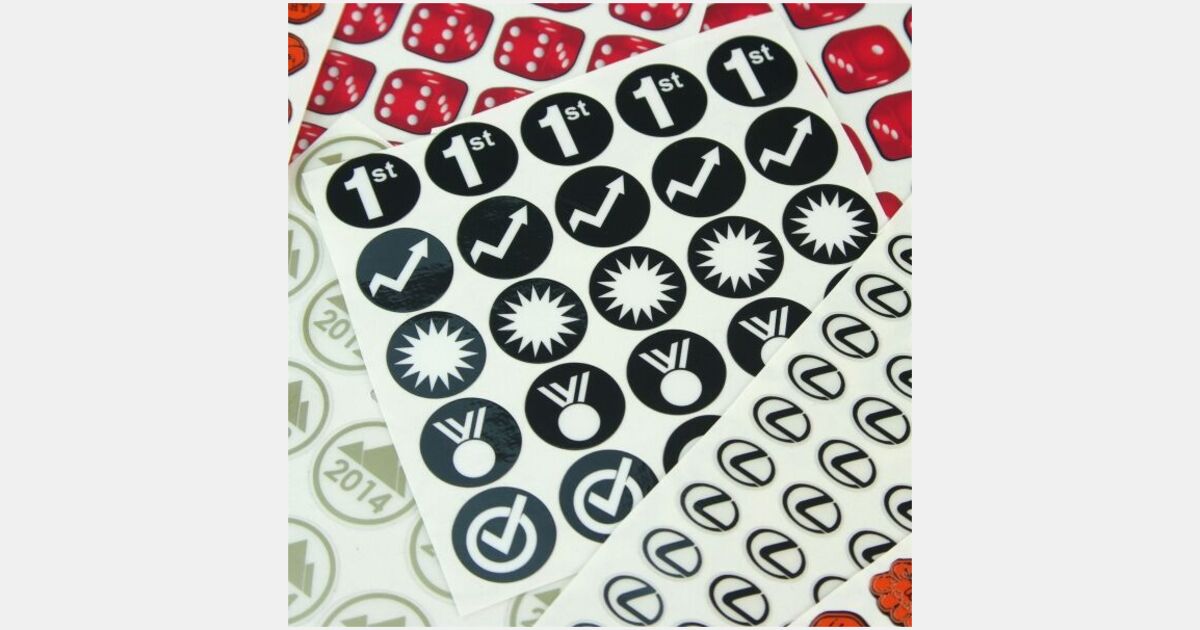 Award Decal Sheet with your logo | MiniThrowBalls.com