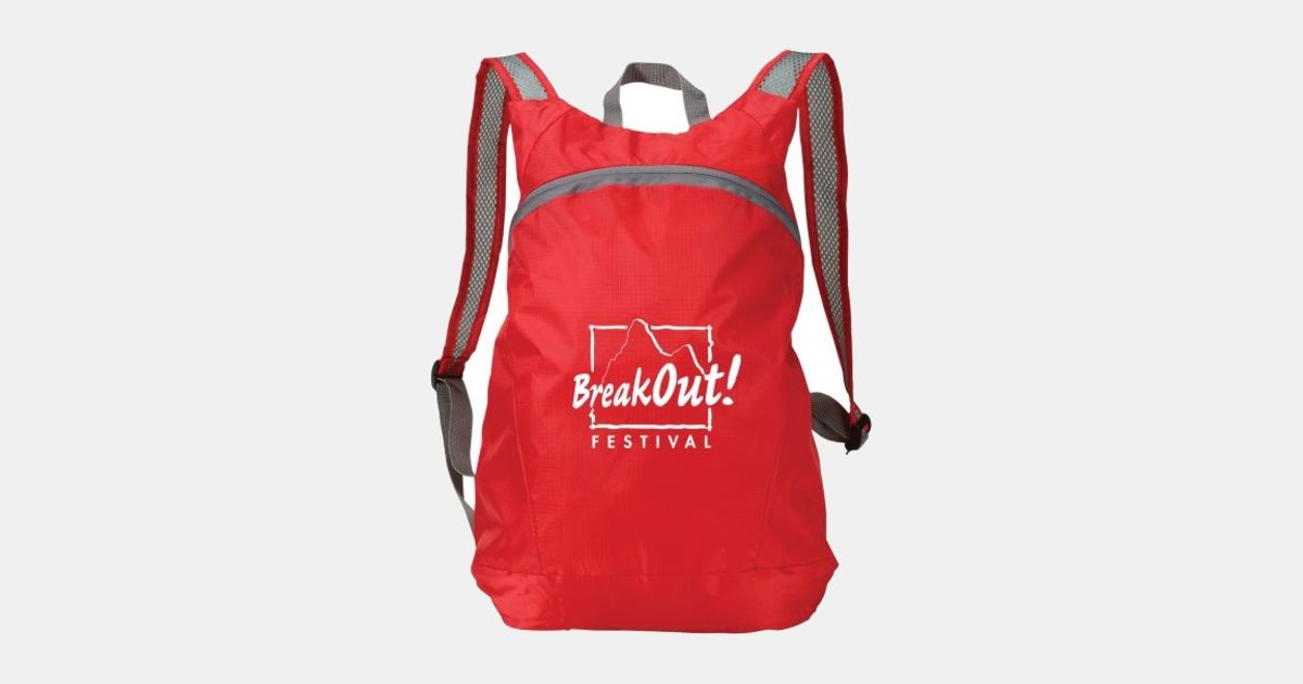 Custom Printed Backpack - Ripstop Stow'n Go with your logo ...