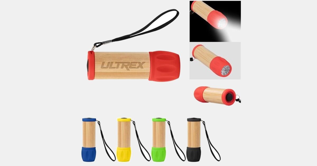 BAMBOO FLASHLIGHT with your logo | MiniThrowBalls.com