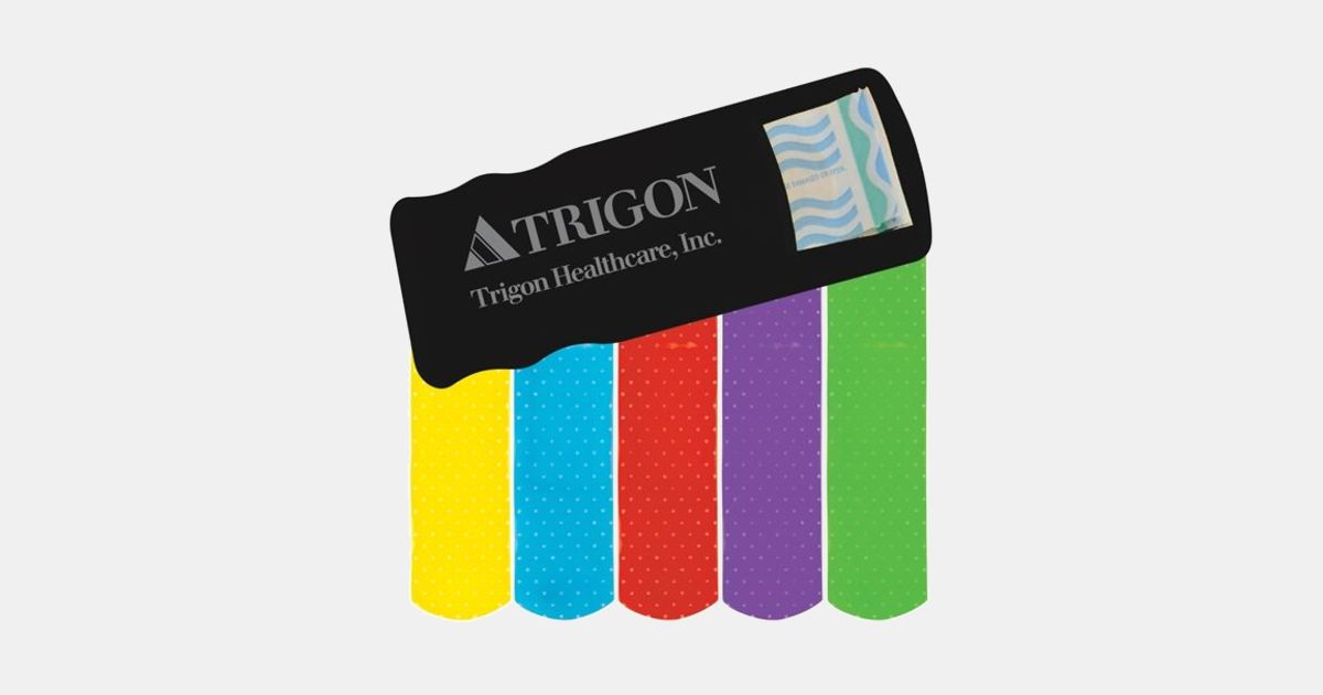 Custom Printed Bandage Dispenser With Color Bandages with your logo ...