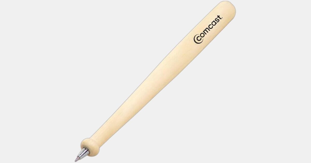 Baseball Bat Pen with your logo | MiniThrowBalls.com