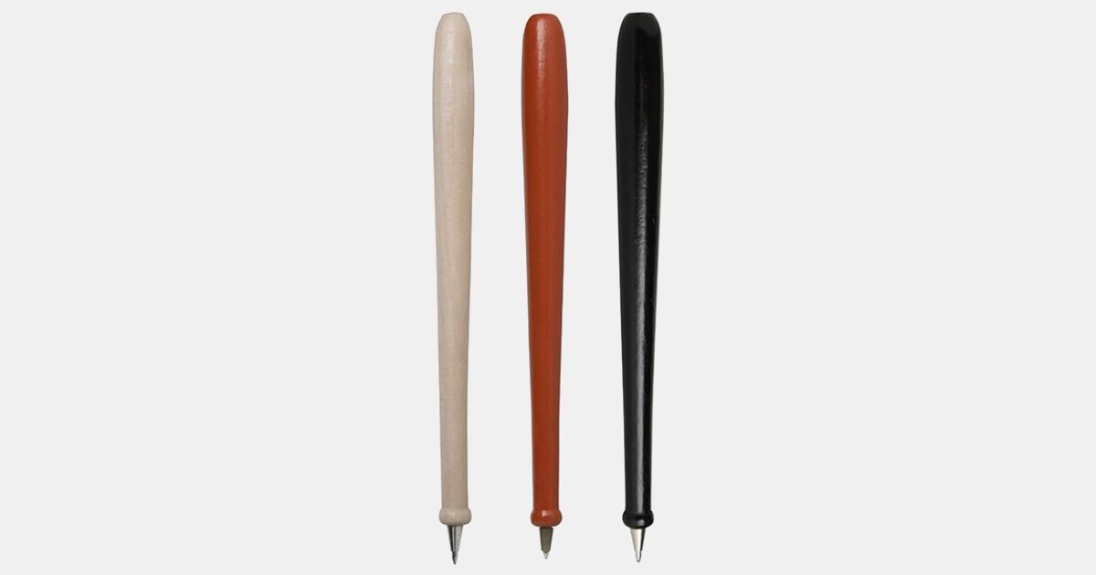 Promotional Wood Baseball Bat Pen with your logo | MiniThrowBalls.com