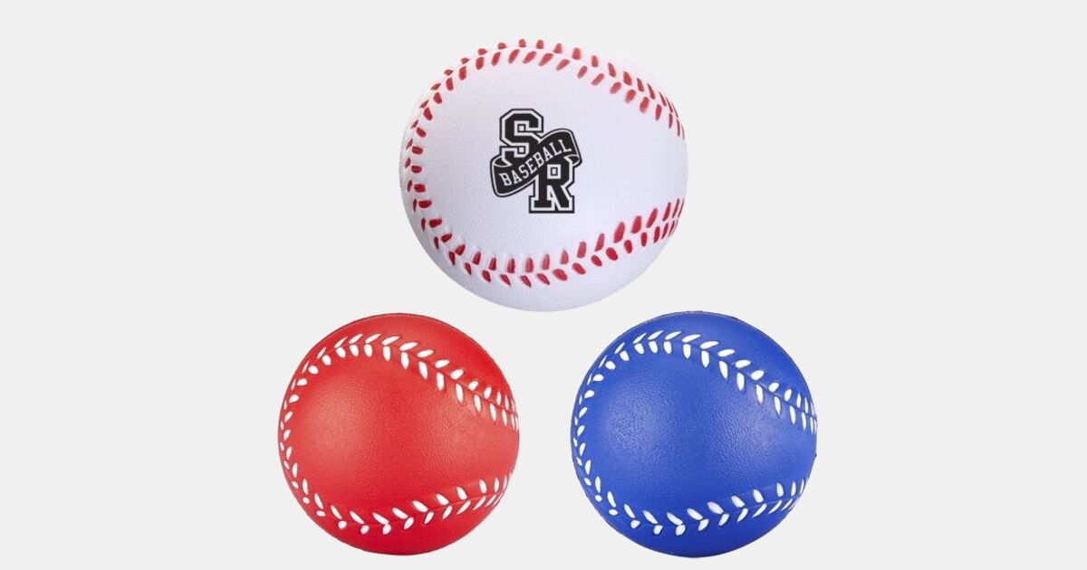 Advertising Baseball Stress Reliever with your logo | MiniThrowBalls.com