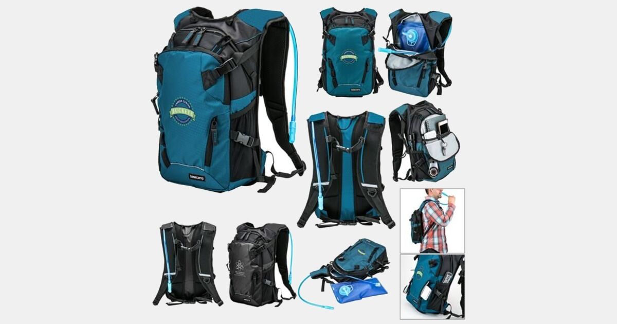 Basecamp 30 Miler Hydration Pack with your logo | MiniThrowBalls.com