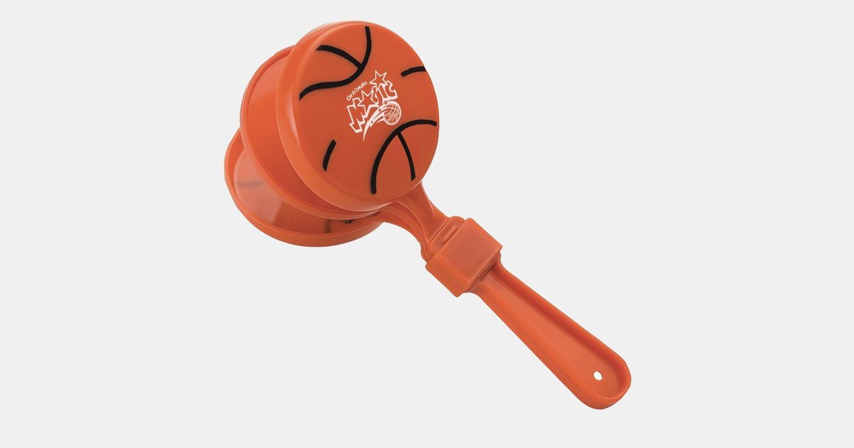 Basketball Clapper with your logo | MiniThrowBalls.com