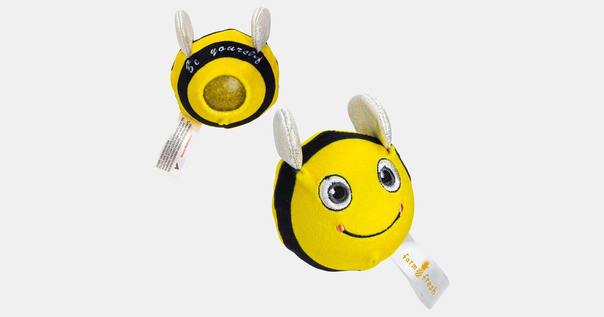 Bee Stress Buster (TM) with your logo | MiniThrowBalls.com
