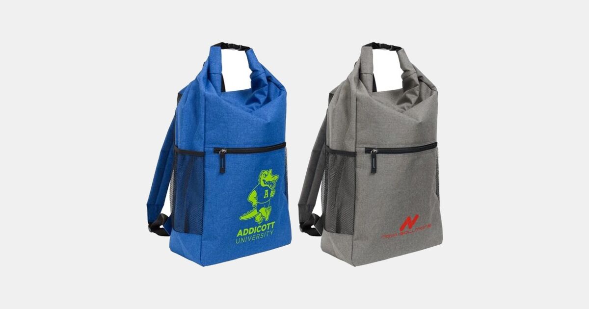 Custom Printed Bellerive Roll Top Backpack with your logo ...