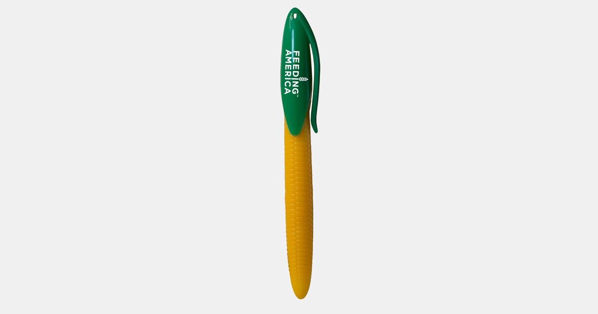 Promotional Biodegradable Mini Corn Pen with your logo | MiniThrowBalls.com