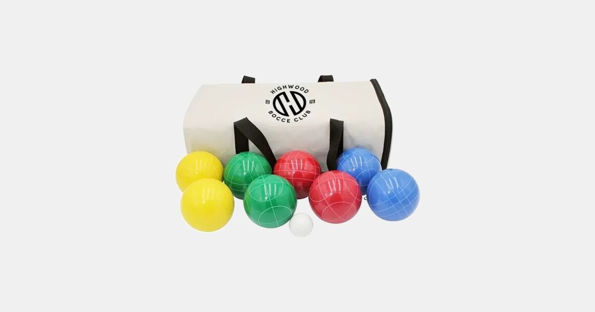 Custom Imprinted Bocce Ball Set with your logo | MiniThrowBalls.com