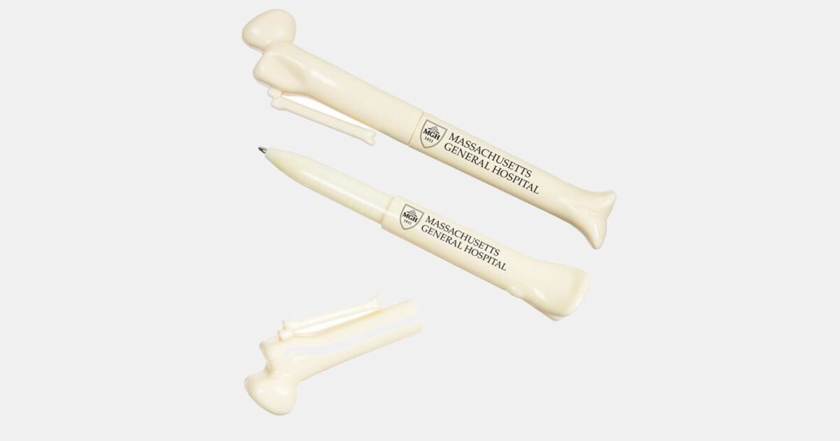 Bone Pen with your logo | MiniThrowBalls.com