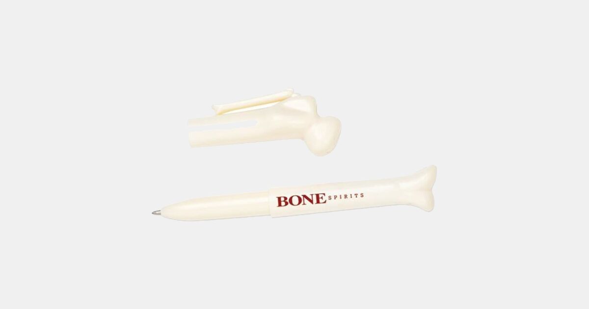 Bone Pen with your logo | MiniThrowBalls.com