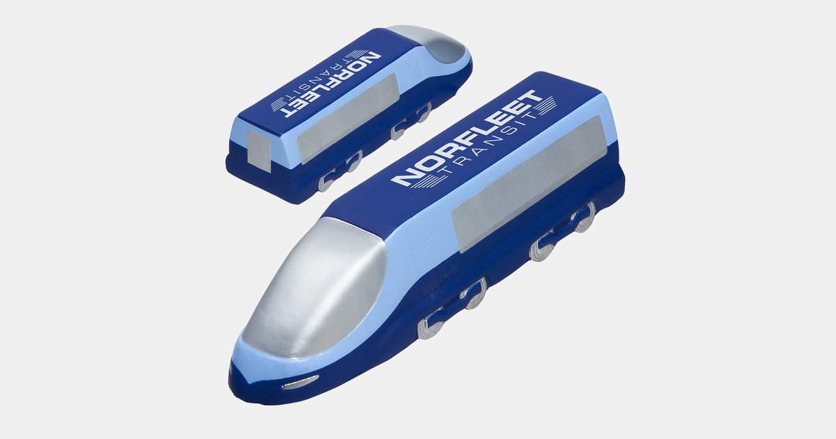 Stress Ball Bullet Train | MiniThrowBalls.com