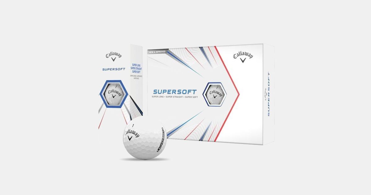 Callaway Supersoft Golf Balls with your logo | MiniThrowBalls.com