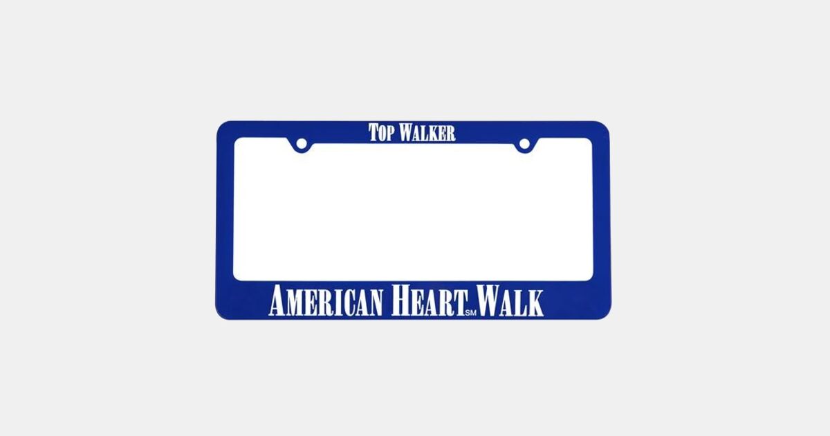 Classic License Frame With 2 Holes with your logo | MiniThrowBalls.com