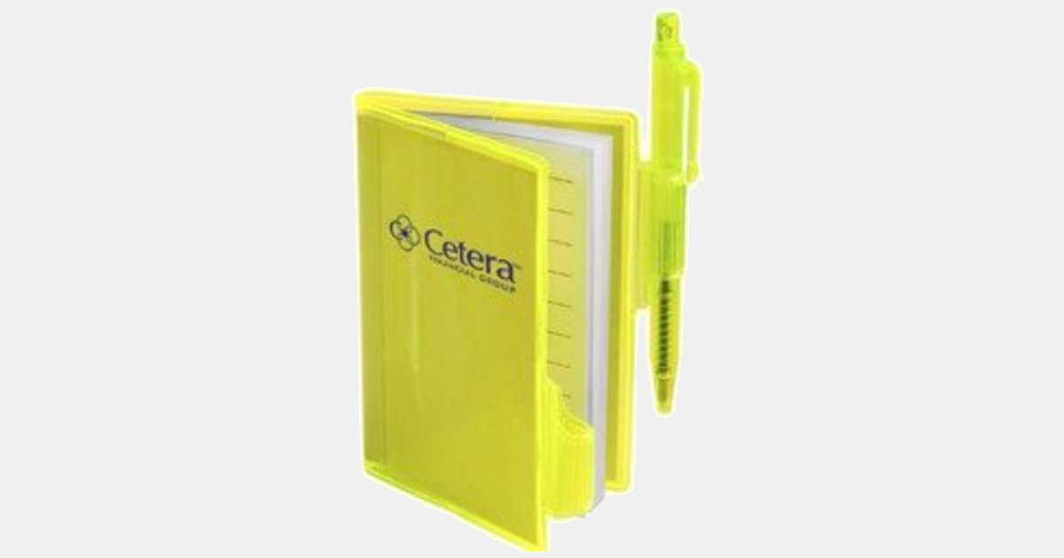 Imprinted Clear-View Jotter With Pen with your logo | MiniThrowBalls.com