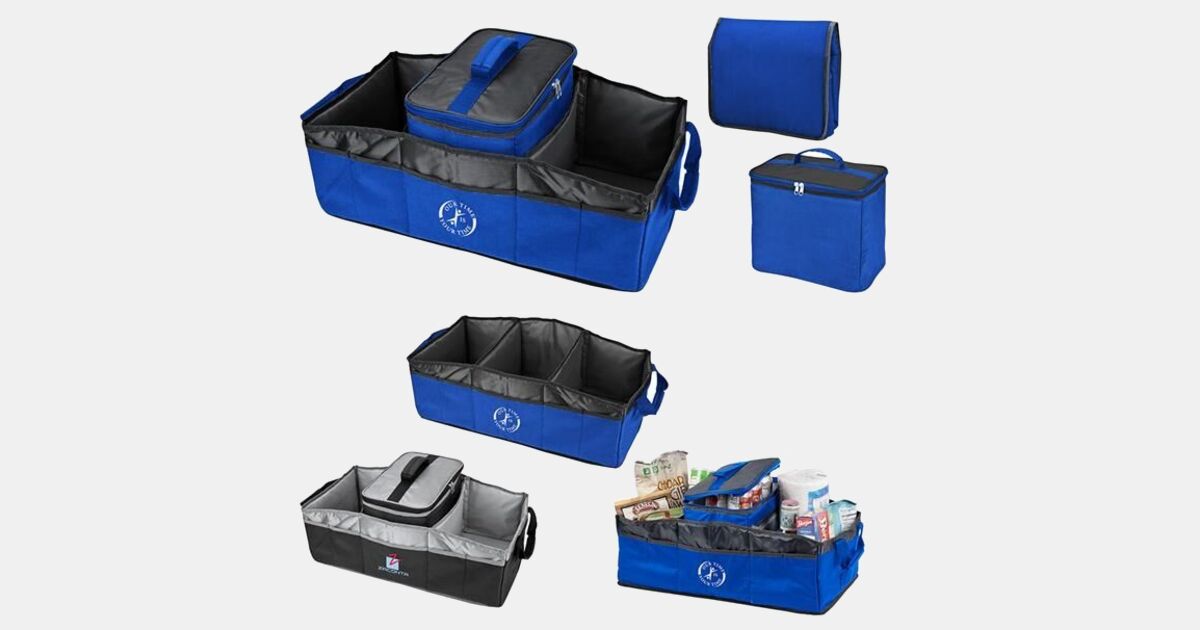 Collapsible 2-In-1 Trunk Organizer/Cooler with your logo ...