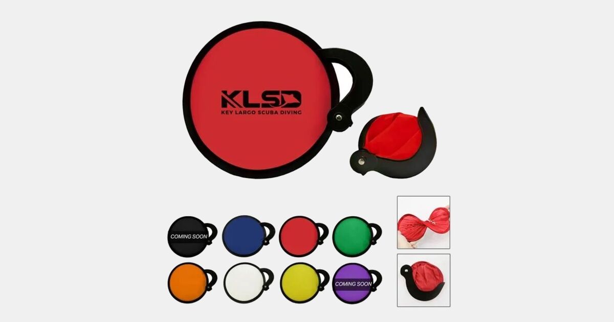 Custom Printed Collapsible Fan with your logo | MiniThrowBalls.com