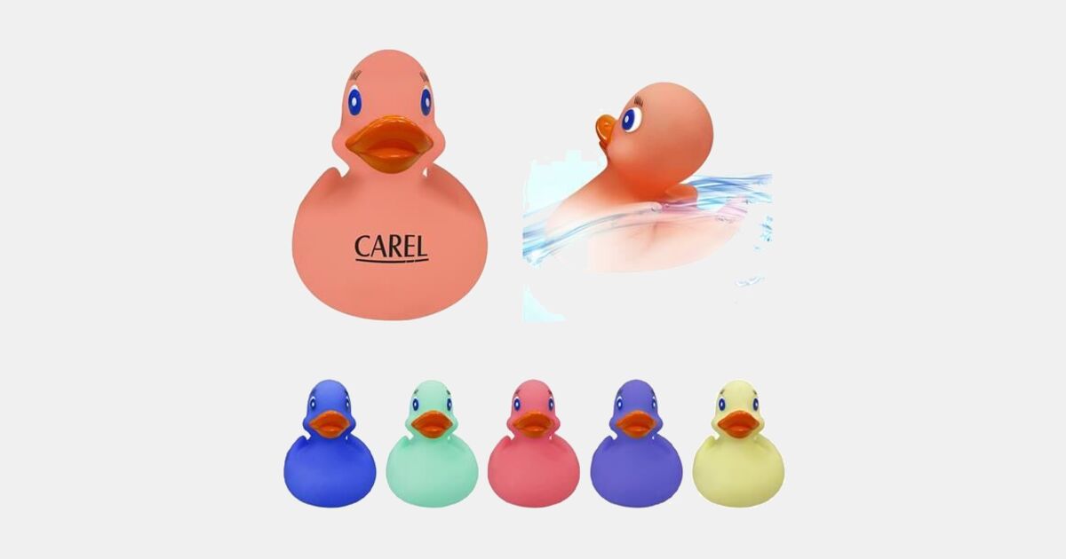 Color Changing Rubber Duck with your logo | MiniThrowBalls.com