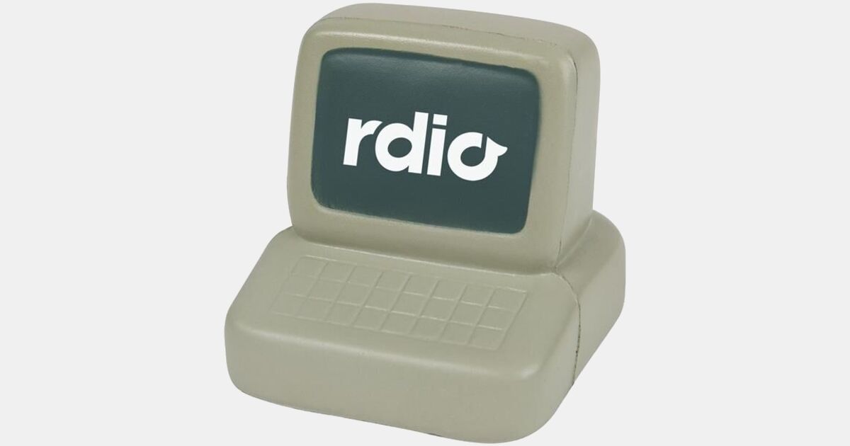 Computer Stress Reliever with your logo | MiniThrowBalls.com