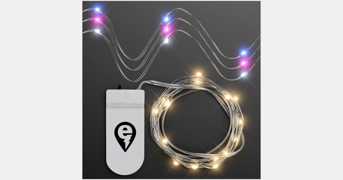 Craft String Lights with your logo | MiniThrowBalls.com