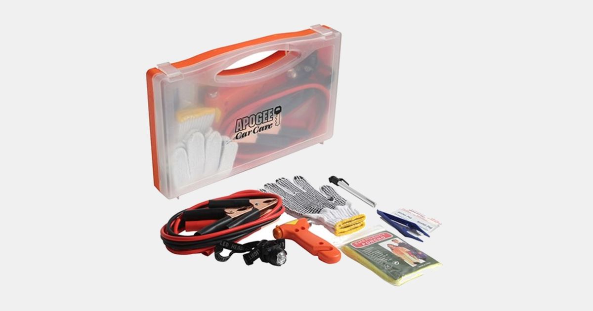 Custom Crossroad Emergency Road Kit with your logo | MiniThrowBalls.com