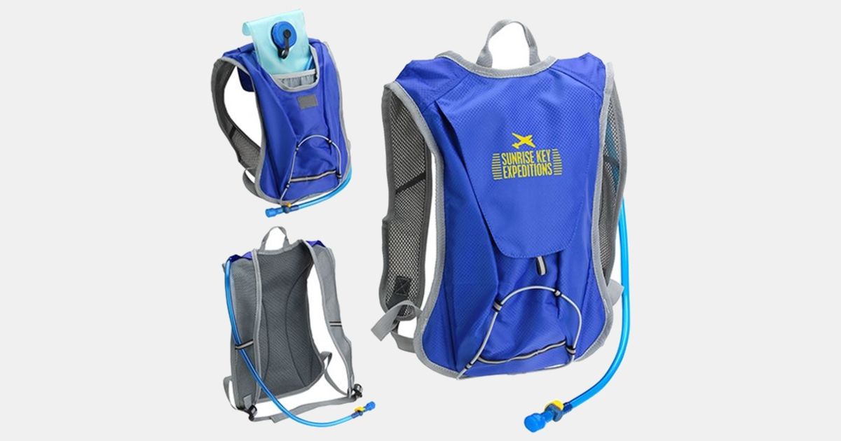 Custom Crosstrek Hydration Pack with your logo | MiniThrowBalls.com