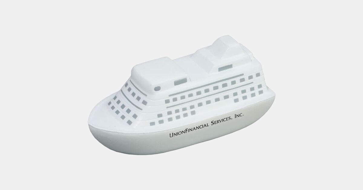 Cruise Ship Stress Reliever with your logo | MiniThrowBalls.com