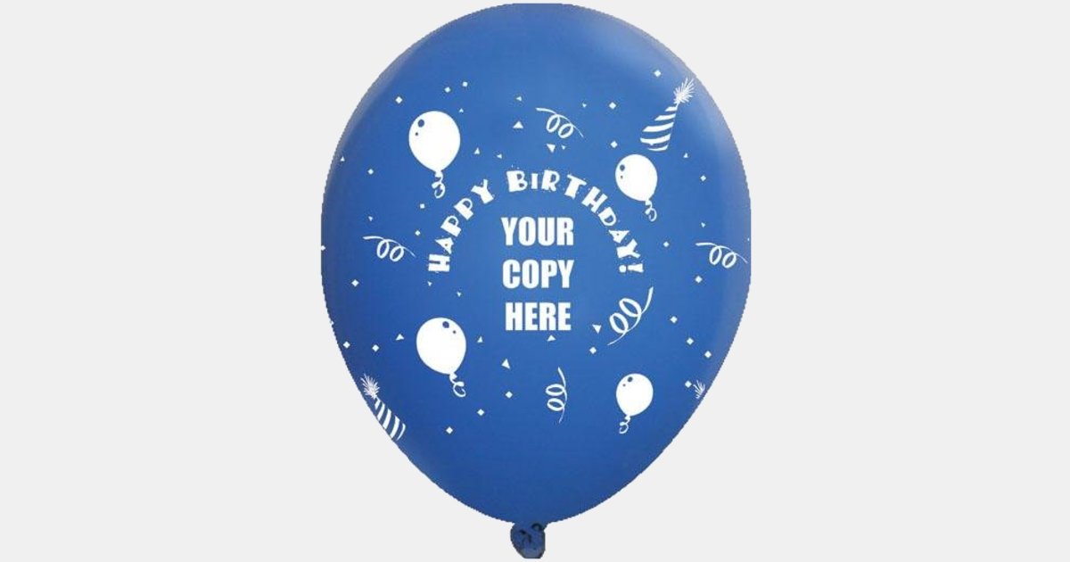 Custom Birthday Balloons | Buy Balloons in Bulk | MiniThrowBalls.com
