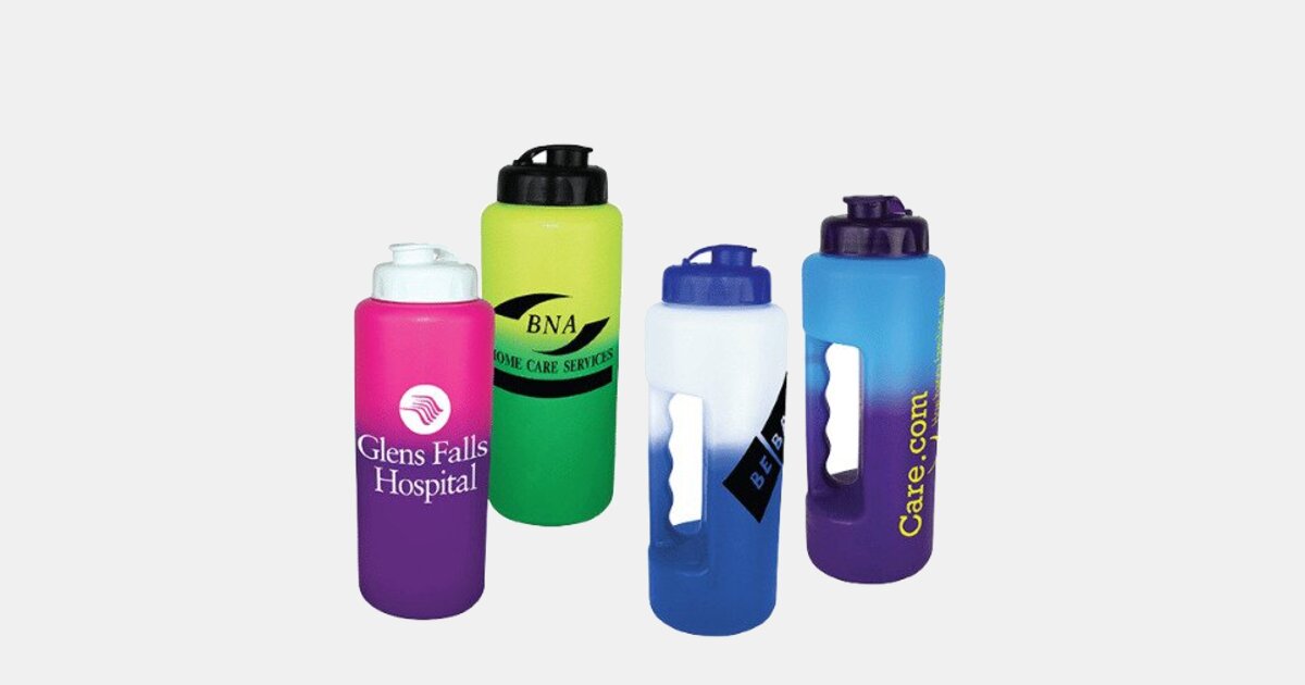 USA Made Mood(TM) 32 oz. Grip Bottle with Flip Top Cap with your logo ...