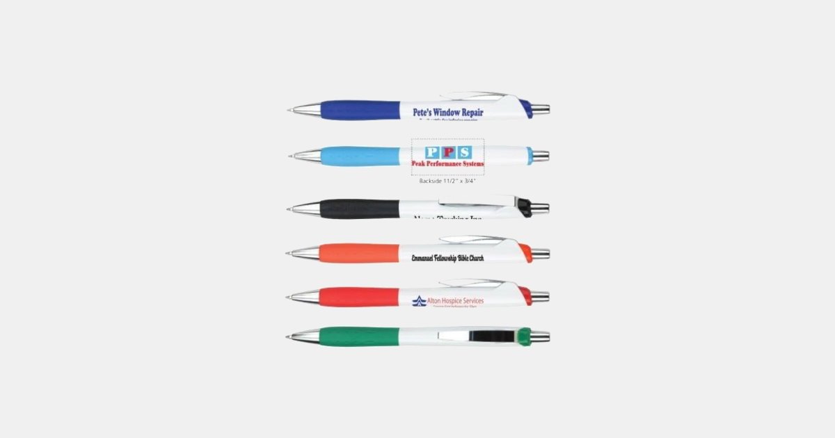 Pen with Logo - Astro Plastic Pen | MiniThrowBalls.com