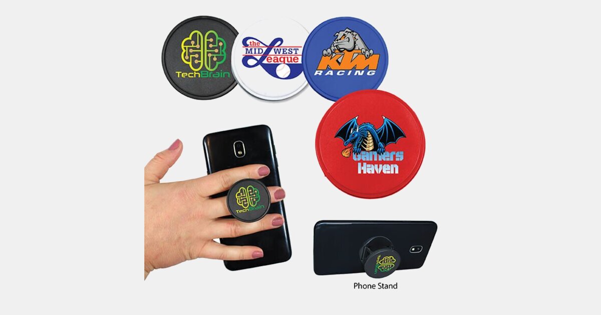 Custom Imprinted Stand-Out Phone Holder - Full Color with your logo ...
