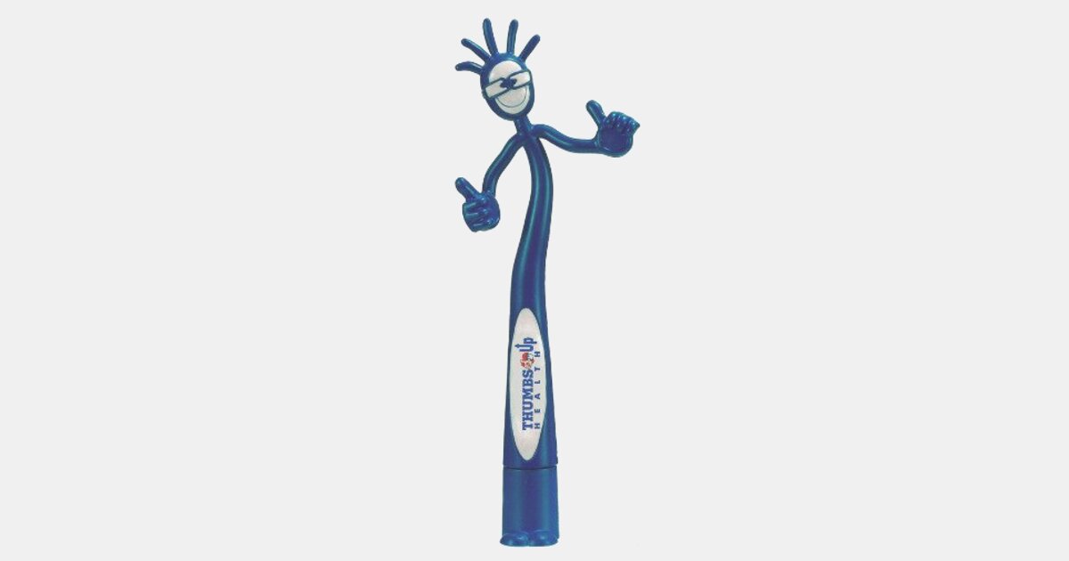 Custom Printed Thumbs-Up Bend-A-Pen Full Color with your logo ...