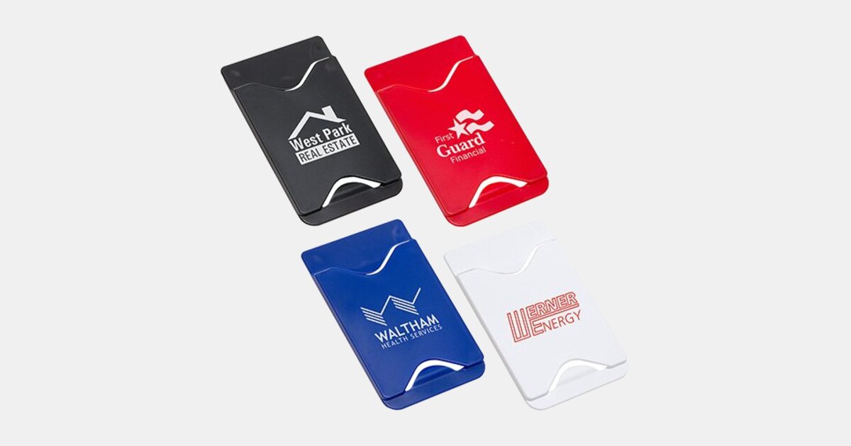 Custom Mobile Phone Wallet with your logo | MiniThrowBalls.com