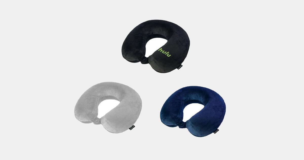 Custom Printed Brookstone Comfort Classic MemoryFoam Neck Pillow with ...