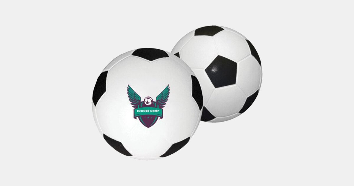 Custom Printed Foam Soccer Ball - 4" with your logo | MiniThrowBalls.com