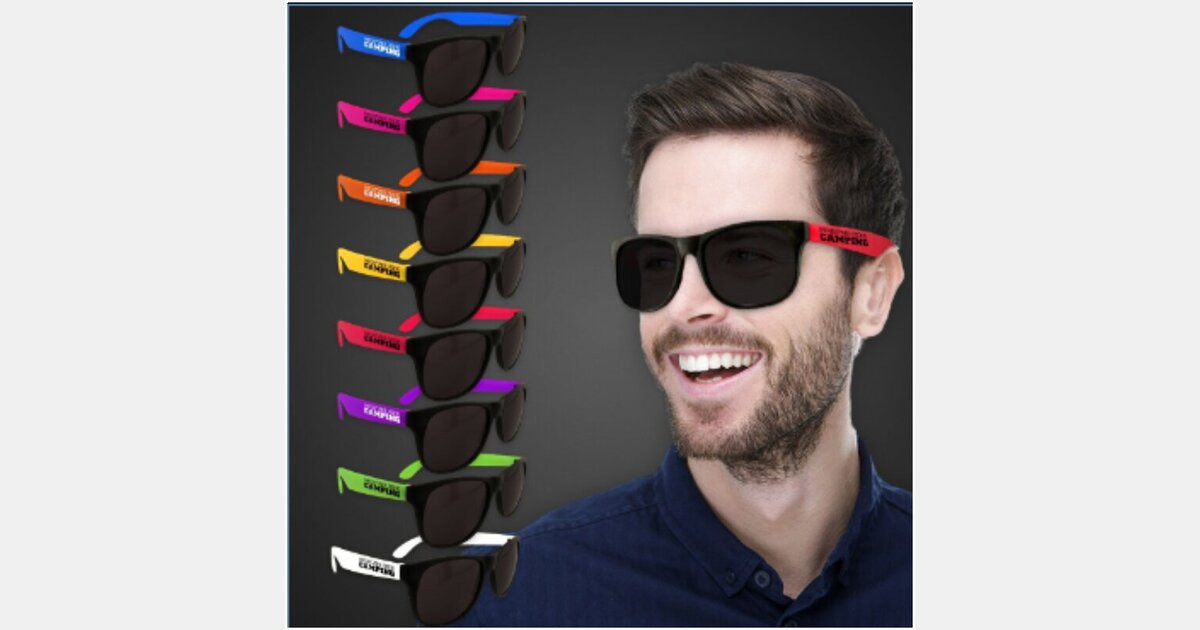 Custom Printed Neon Sunglasses - Assortment of Colors with your logo ...
