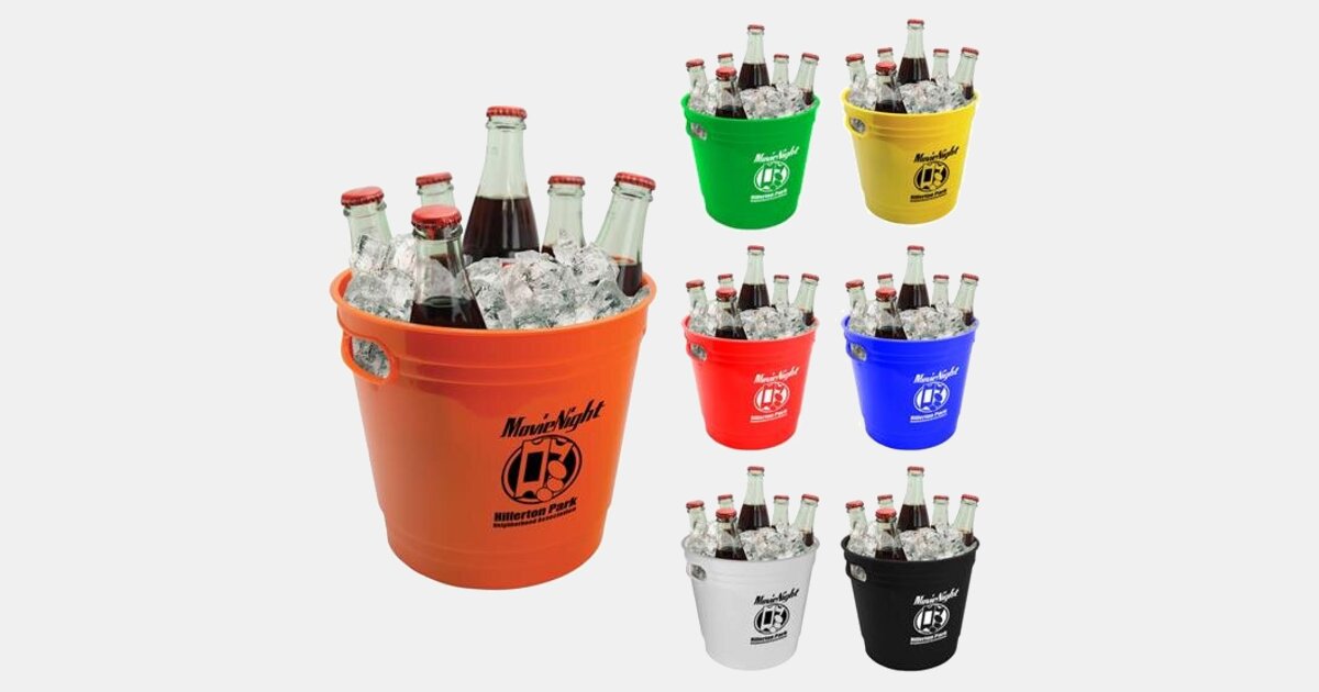 USA Made Party Bucket with your logo | MiniThrowBalls.com