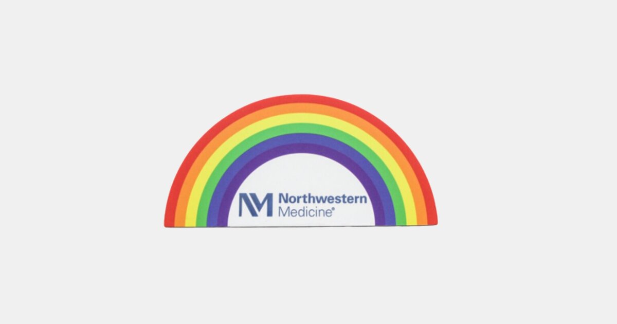 Custom Printed Rainbow Magnet with your logo | MiniThrowBalls.com