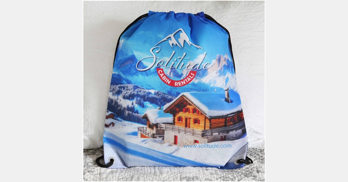 Custom Printed Sublimated Non-Woven Drawstring Backpack with your logo ...