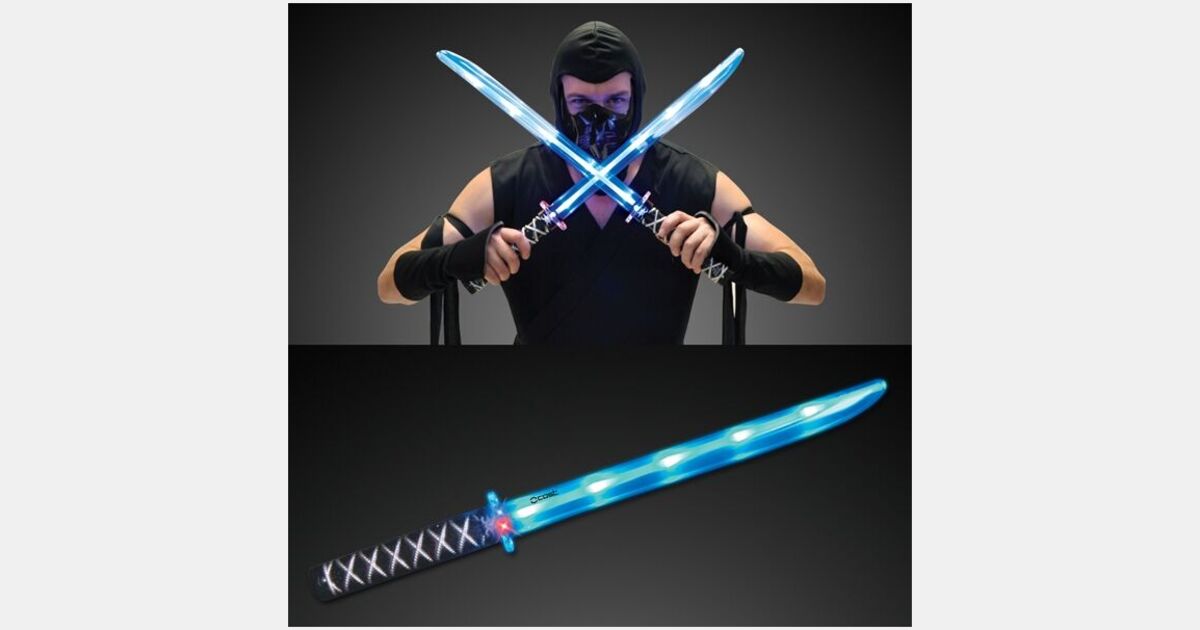 Custom Printed Ninja LED Swords w/ Clanging Sounds with your logo ...