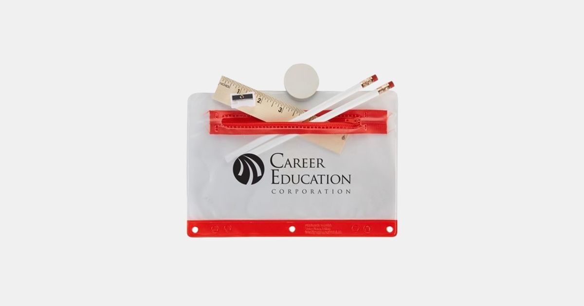 Custom Printed Deluxe School Kit - Blank Contents with your logo ...