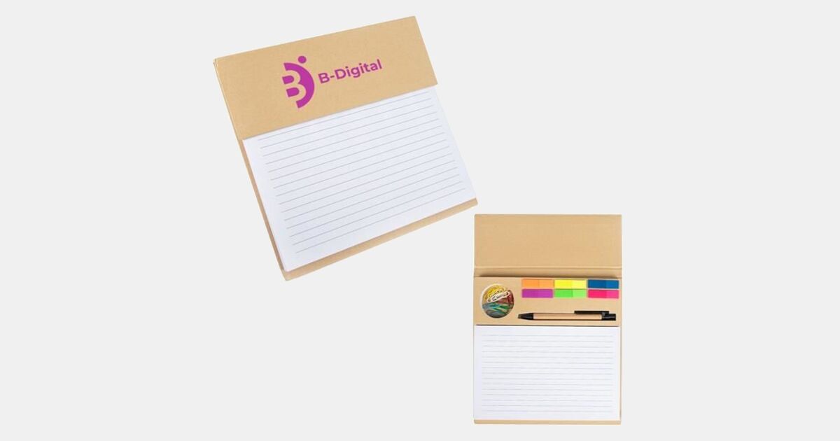 Desktop Notepad And Organizer with your logo | MiniThrowBalls.com