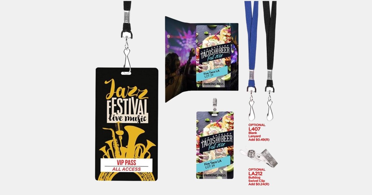 USA Made Digital Event / ID Badge 4.5" with your logo | MiniThrowBalls.com