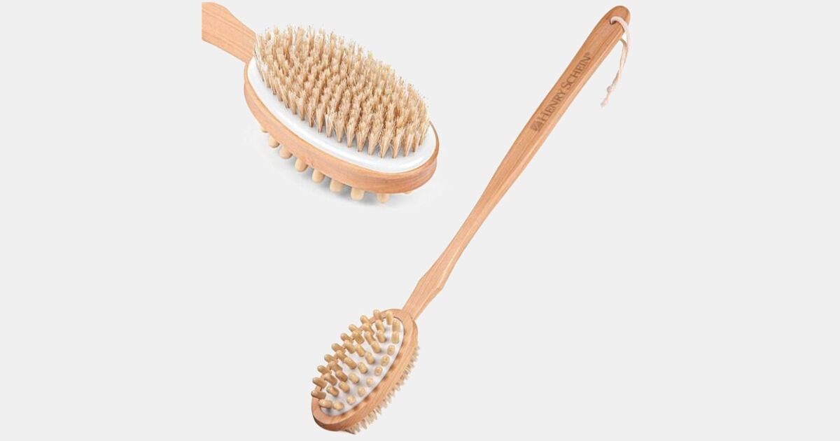 Double-Sided Bath and Massager Brush with your logo | MiniThrowBalls.com