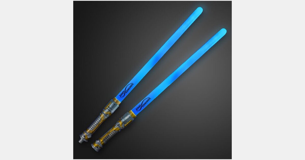 Double Sided Swords Sabers with Blue LEDs and Sounds with your logo ...